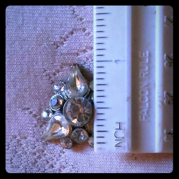 Vintage | Accessories | Vintage Round Teardrop Rhinestone Buttons ...